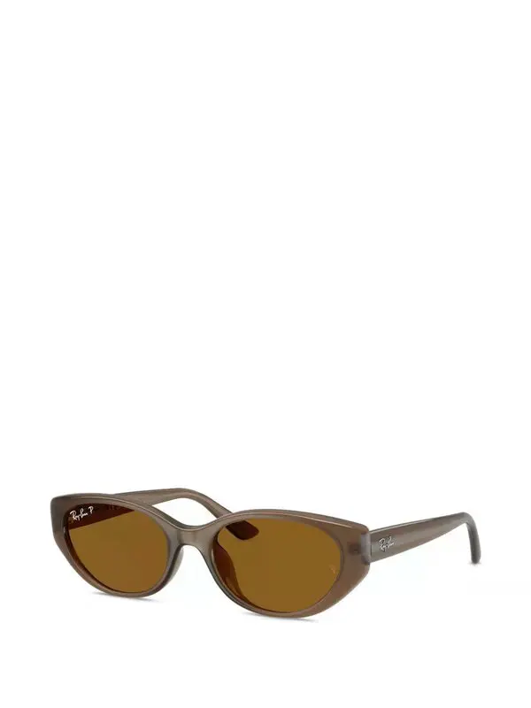Ray-ban Oval-frame Sunglasses - Neutrals