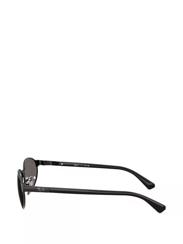 Ray-ban Oval-frame Sunglasses - Black