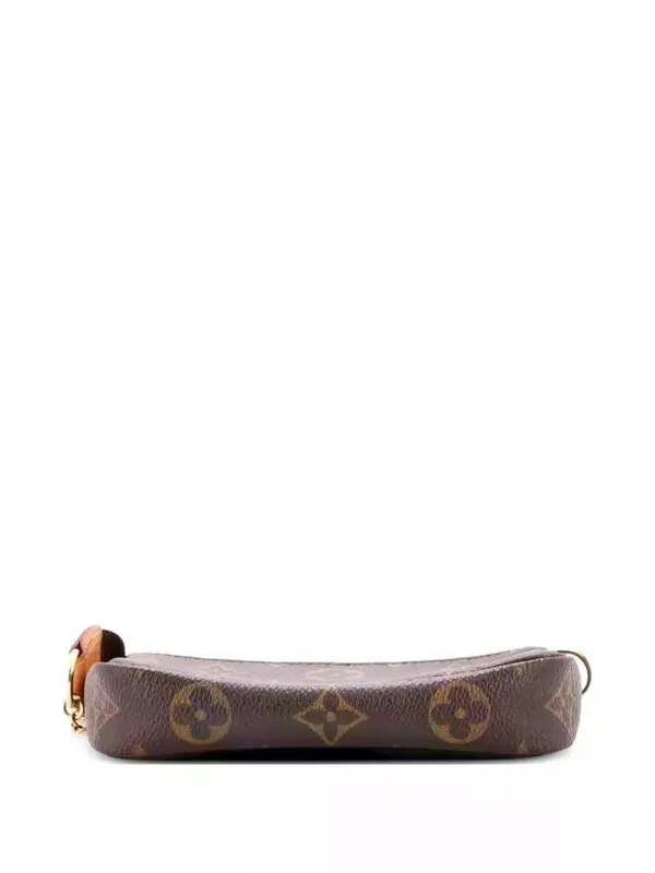 LOUIS VUITTON Pochette Accessoires Monogram Canvas Mini Clutch - Brown