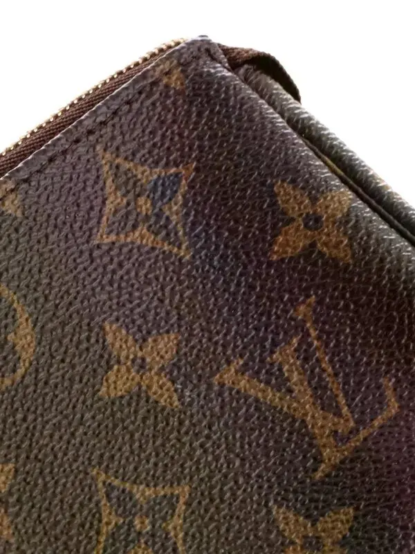 LOUIS VUITTON Pochette Accessoires Monogram Canvas Mini Clutch - Brown