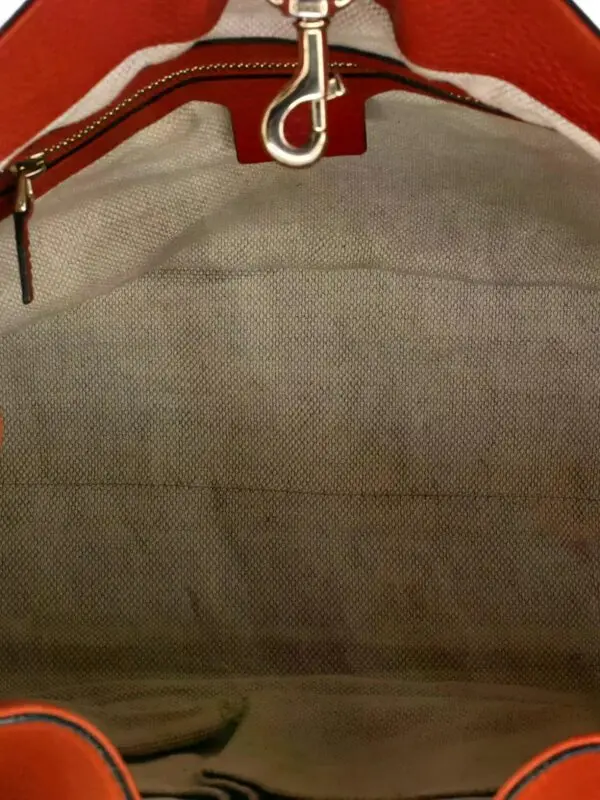 Gucci Soho Chain Strap Leather Medium Shoulder Bag - Red