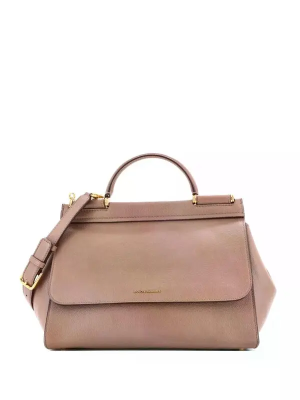 Dolce & Gabbana Miss Sicily Large Satchel - Neutrals
