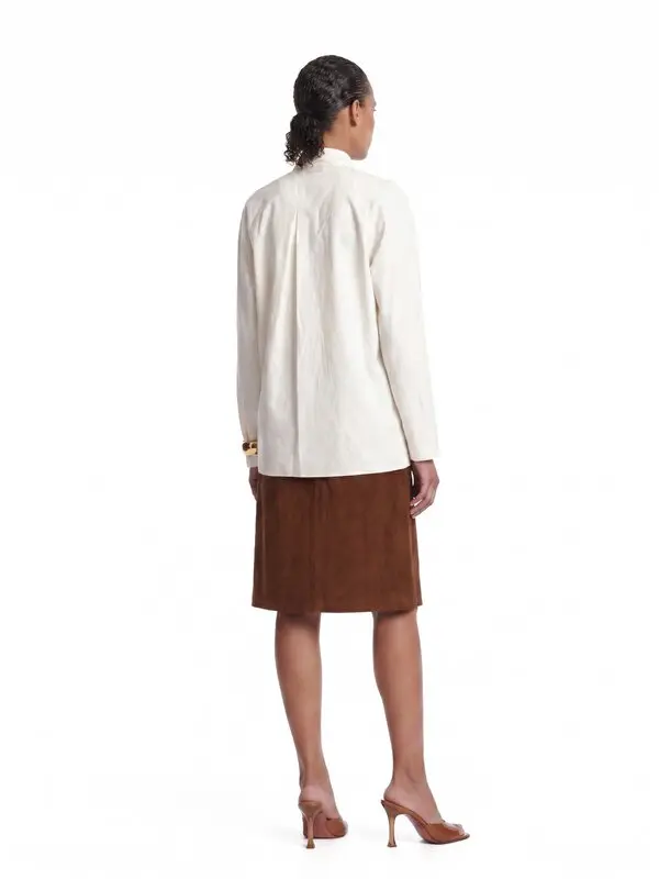 Max Mara Suede Midi Skirt
