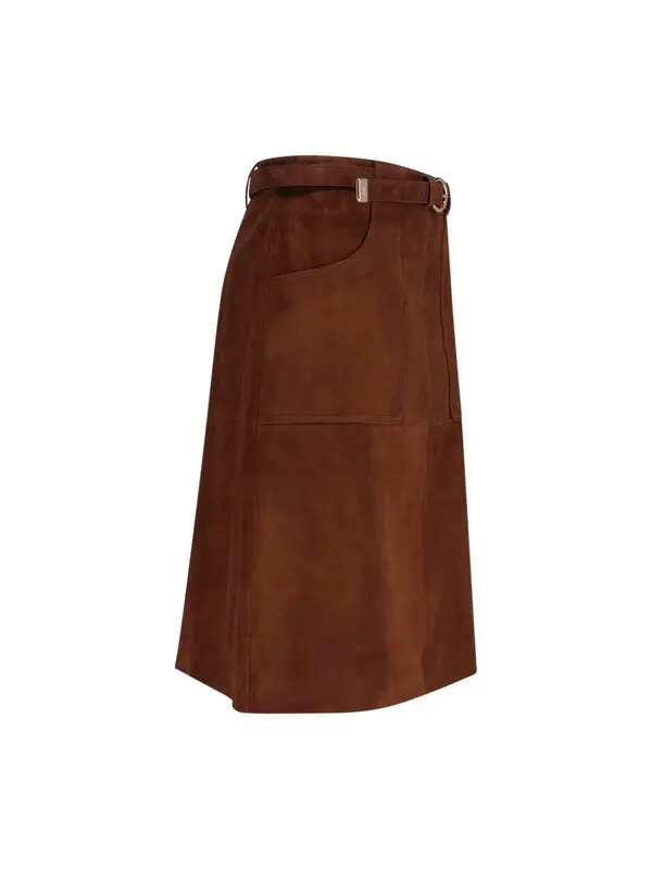 Max Mara Suede Midi Skirt