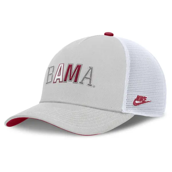 Nike Alabama Legacy Basketball Rise College Trucker Adjustable Hat - Grey