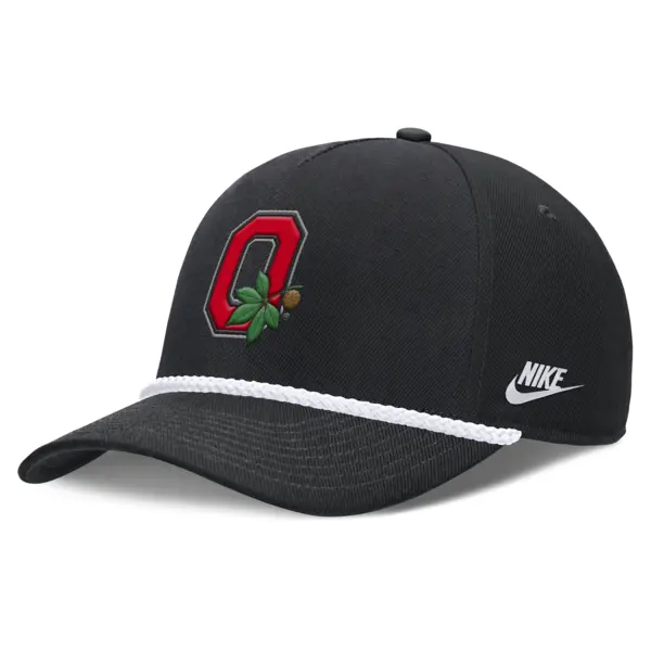 Nike Ohio State Legacy Basketball Rope Rise Adjustable Hat - Black