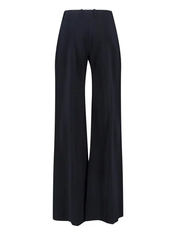 Ermanno Scervino Viscose Wide Leg Pants - Black