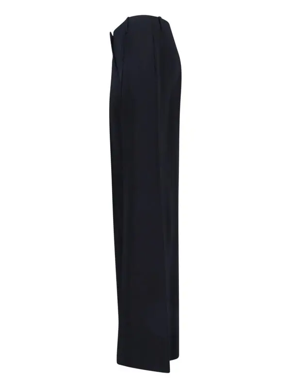Ermanno Scervino Viscose Wide Leg Pants - Black