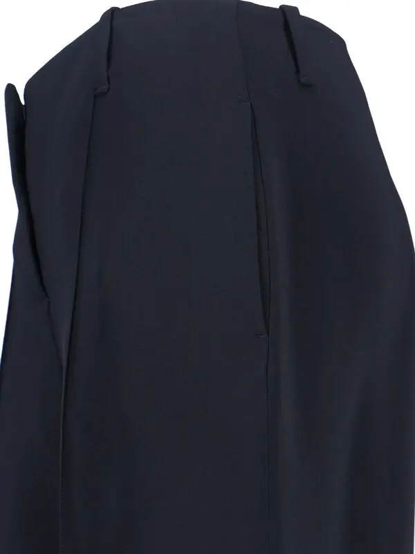 Ermanno Scervino Viscose Wide Leg Pants - Black
