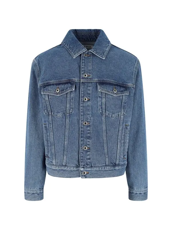 Loewe Anagram Denim Jacket - Blue