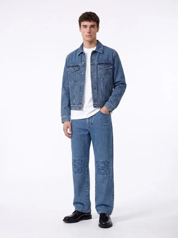 Loewe Anagram Denim Jacket - Blue