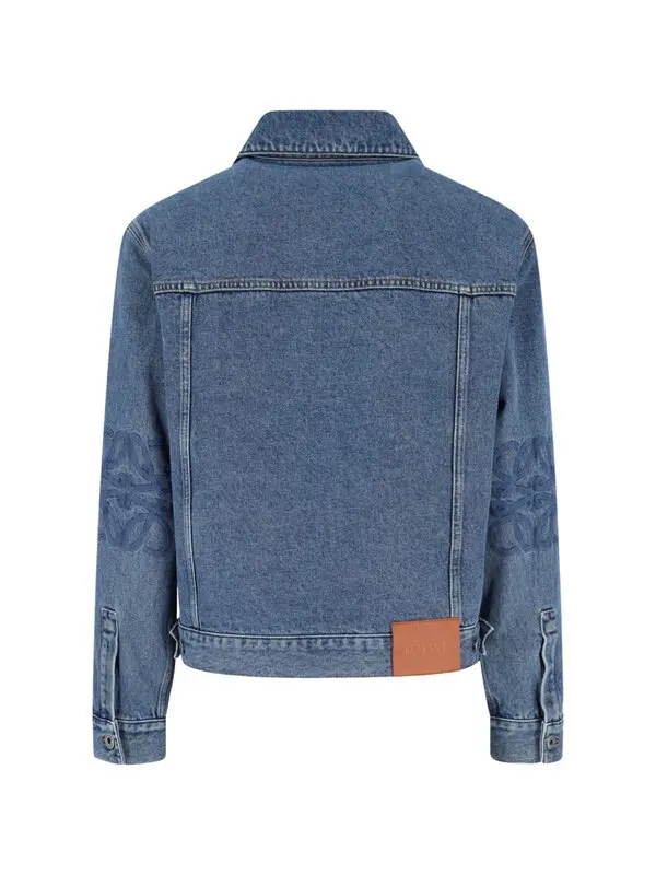 Loewe Anagram Denim Jacket - Blue