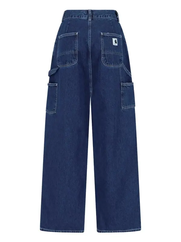 Carhartt Work In Progress Wide Leg Jeans - Blue