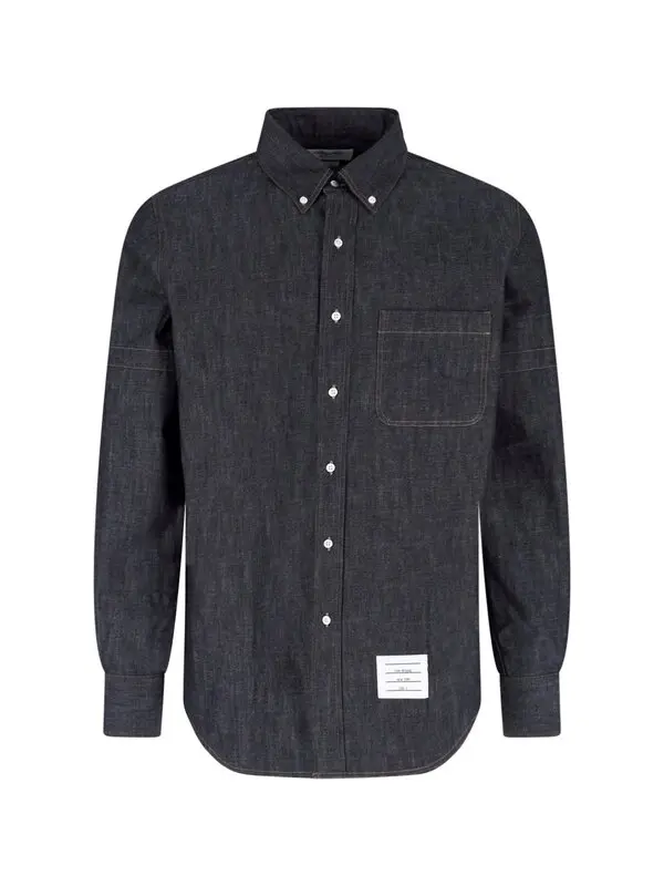Thom Browne Denim Shirt "armband - Blue