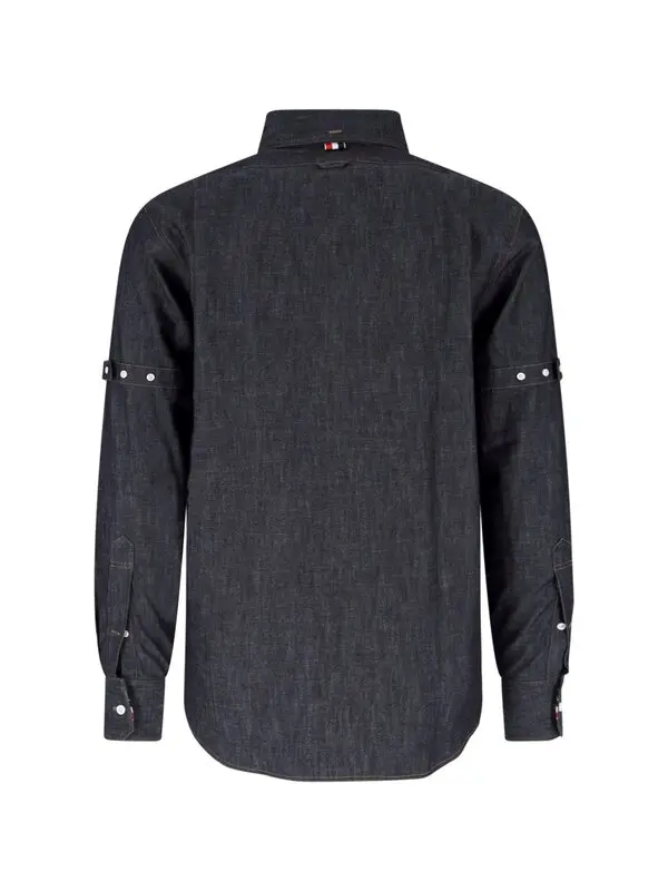Thom Browne Denim Shirt "armband - Blue