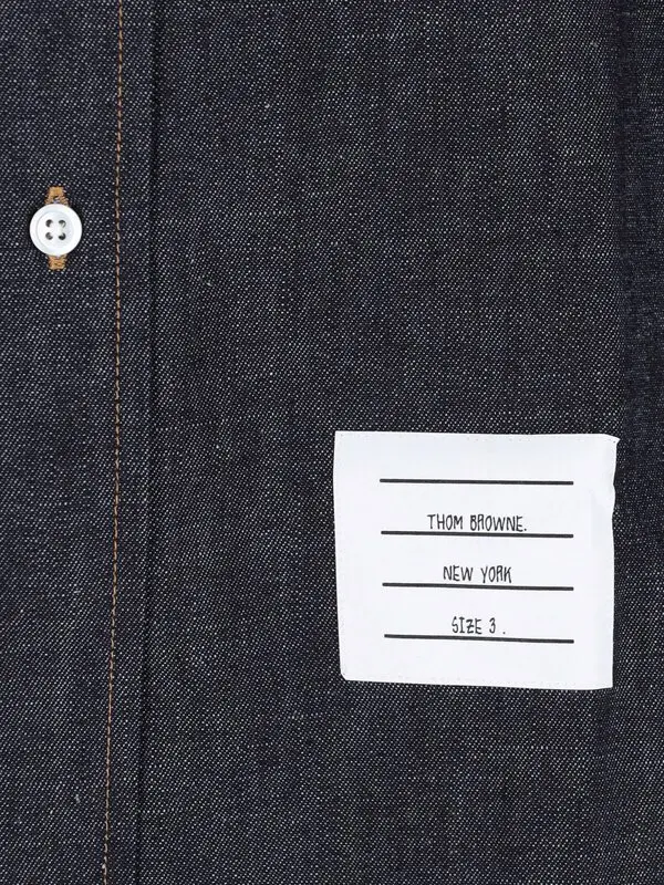Thom Browne Denim Shirt "armband - Blue