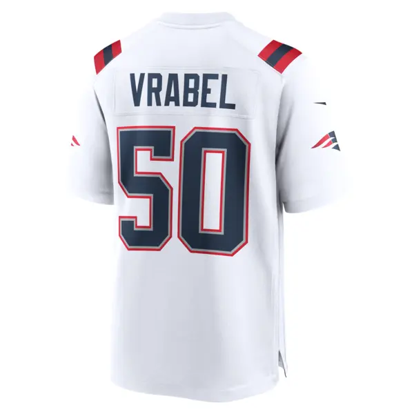Nike Mike Vrabel New England Patriots Retired Nfl Game Jersey - White