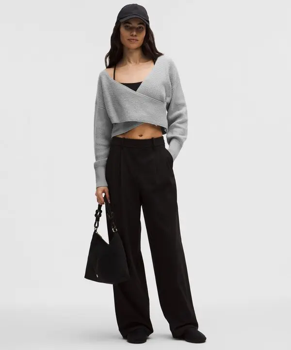 Lululemon Brushed Cotton Reversible Crossover Sweater