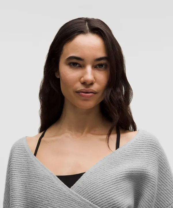 Lululemon Brushed Cotton Reversible Crossover Sweater
