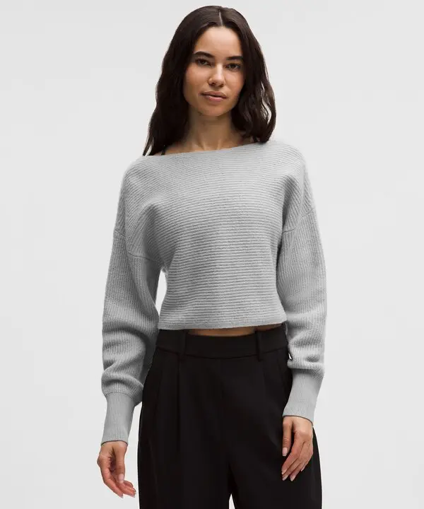 Lululemon Brushed Cotton Reversible Crossover Sweater