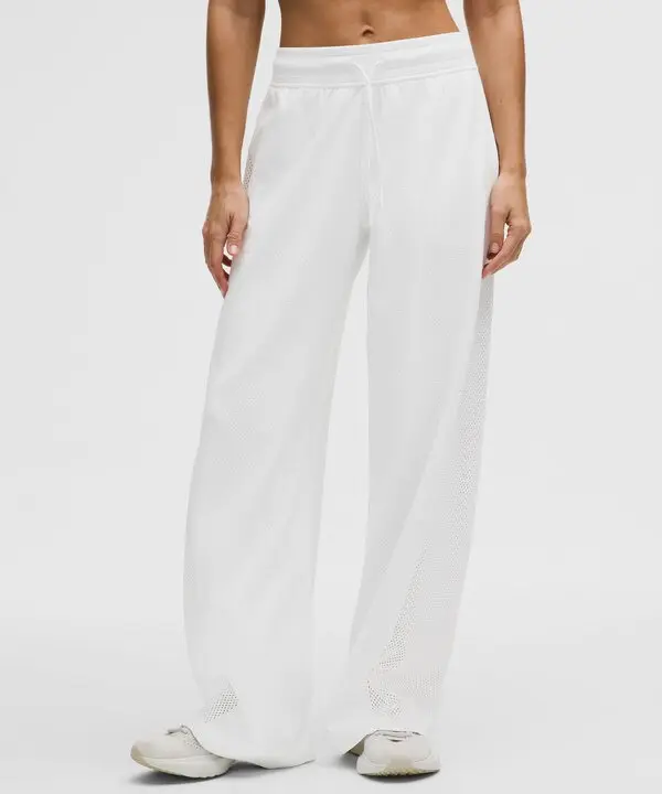 Lululemon Engineered Knit Mesh Tennis Track Pant - White