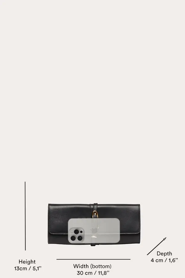 LIFFNER Belted Croc-effect Clutch