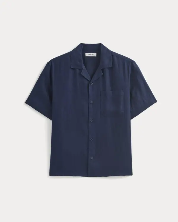 Everlane Linen Resort Shirt - Navy
