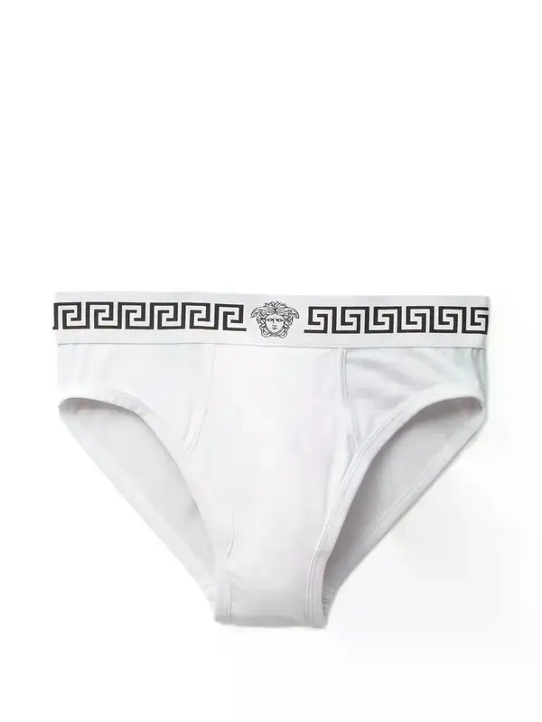 Versace Cotton-jersey Briefs - White