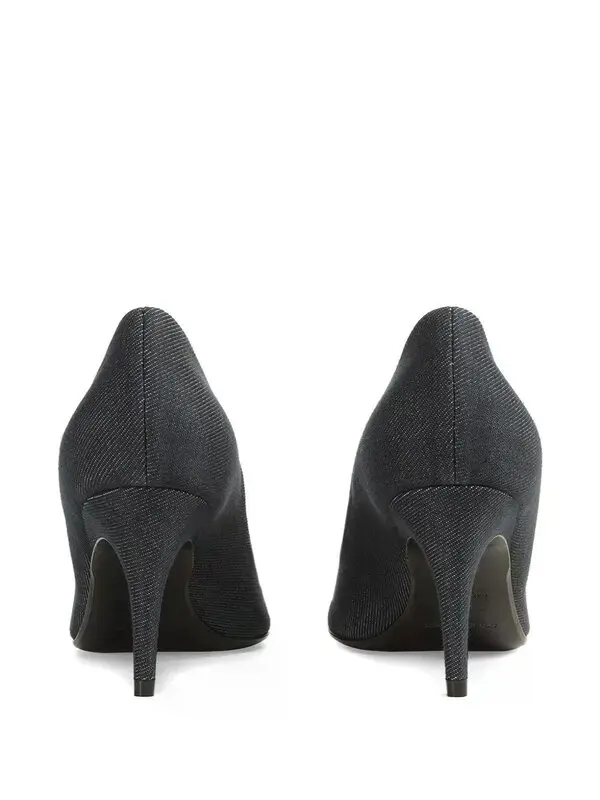 SERGIO ROSSI Pointed-toe Pumps With Buckle - Blue