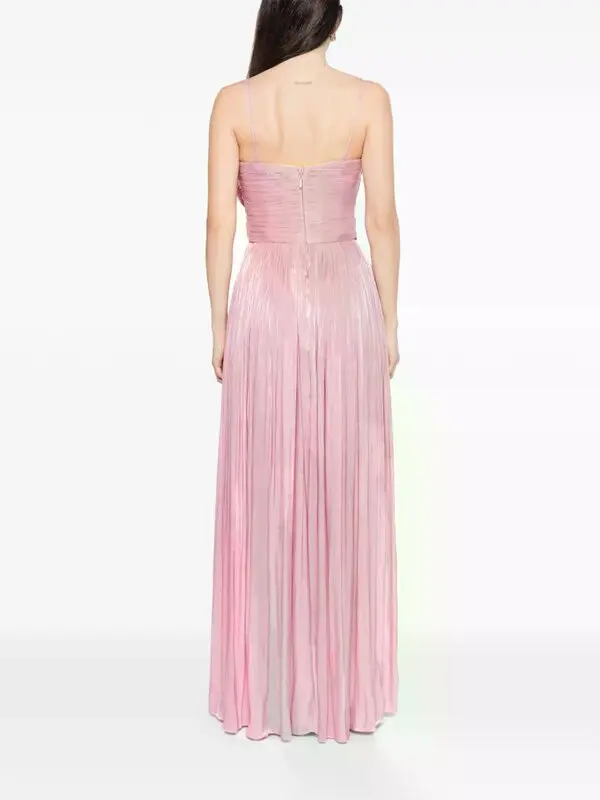 Costarellos Sireen Pleated Maxi Dress - Pink