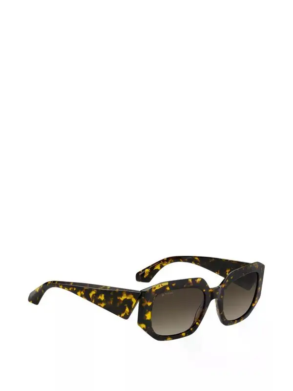 Etro Geometric Frame Sunglasses - Brown