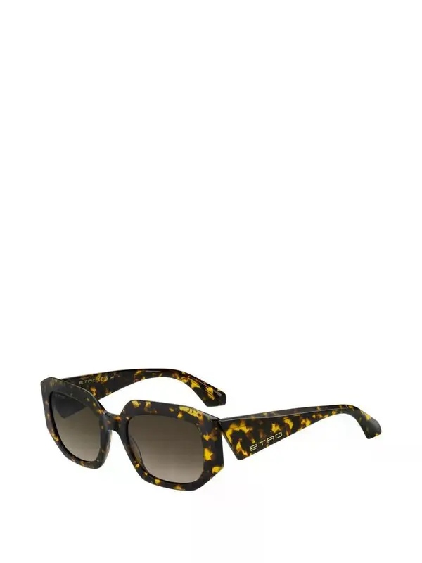 Etro Geometric Frame Sunglasses - Brown
