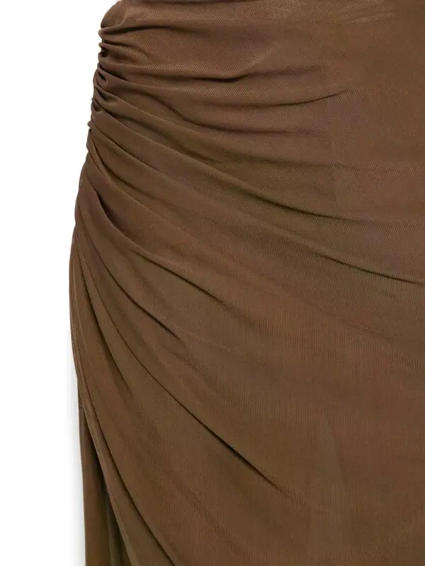 Giuseppe Di Morabito Draped Ruched Trousers - Brown