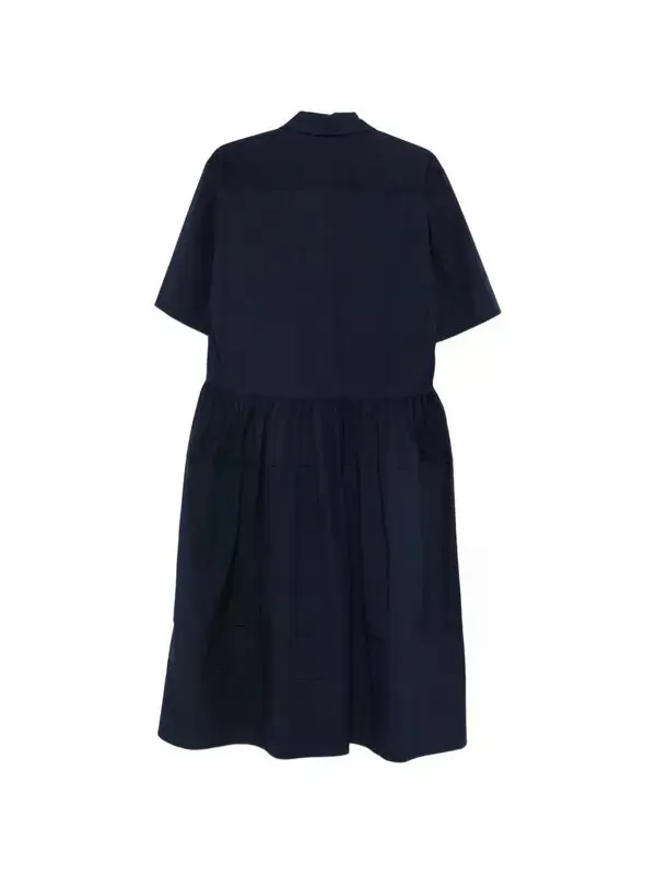 SEMICOUTURE Polo-collar Dress - Blue
