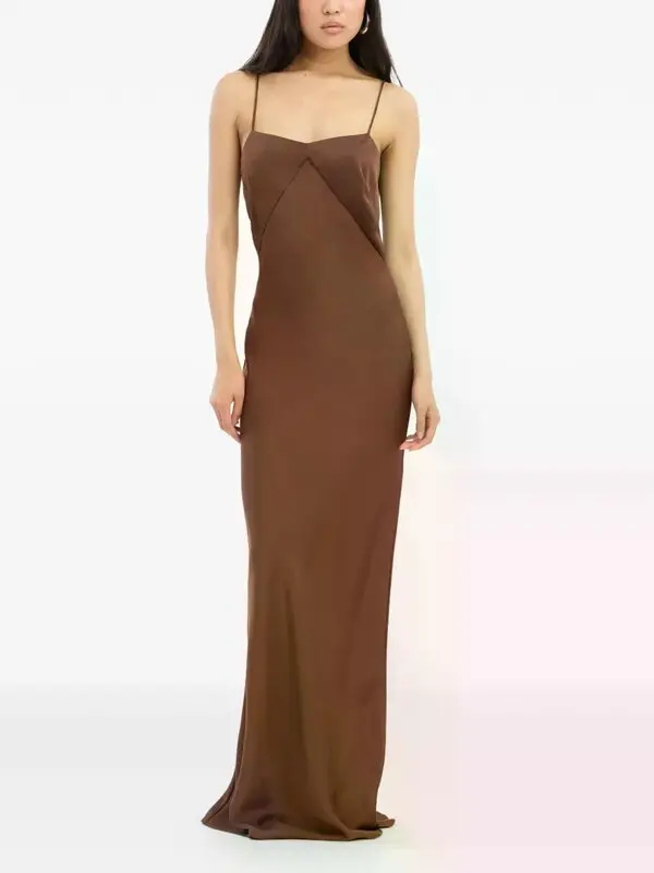 ROTATE BY BIRGER CHRISTENSEN Slip Maxi Dress