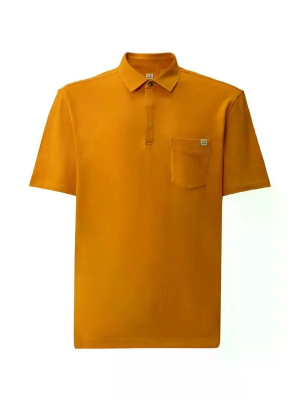 C.P. COMPANY Chest-pocket Polo Shirt - Orange