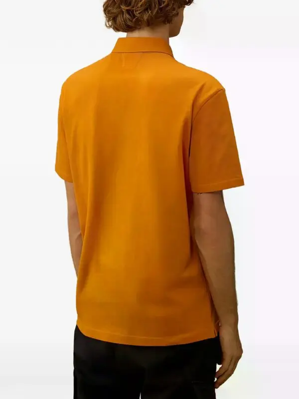 C.P. COMPANY Chest-pocket Polo Shirt - Orange