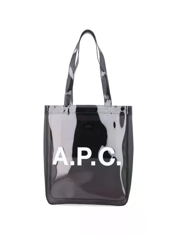 A.p.c. Lou Logo Tote Bag - Grey