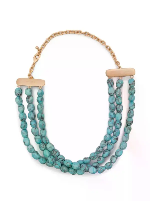 Cult Gaia Nora Beaded Necklace - Gold