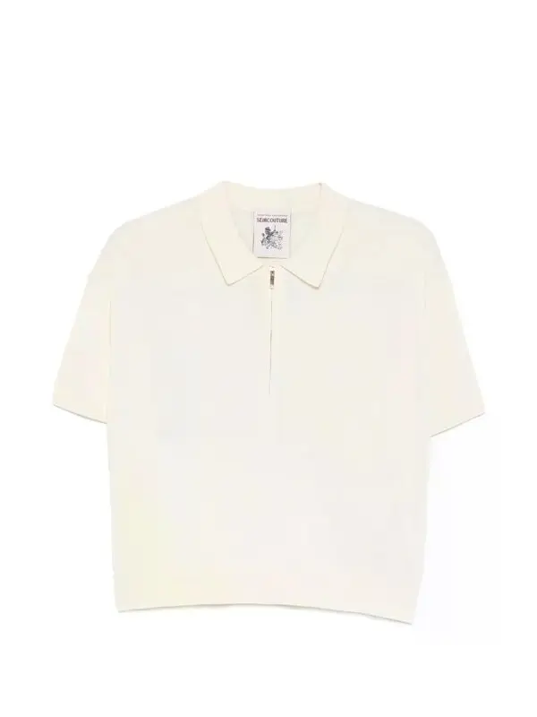 SEMICOUTURE Half-zip Polo Top