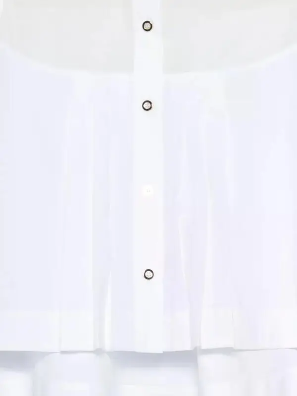 SEMICOUTURE Button-up Pleated Blouse