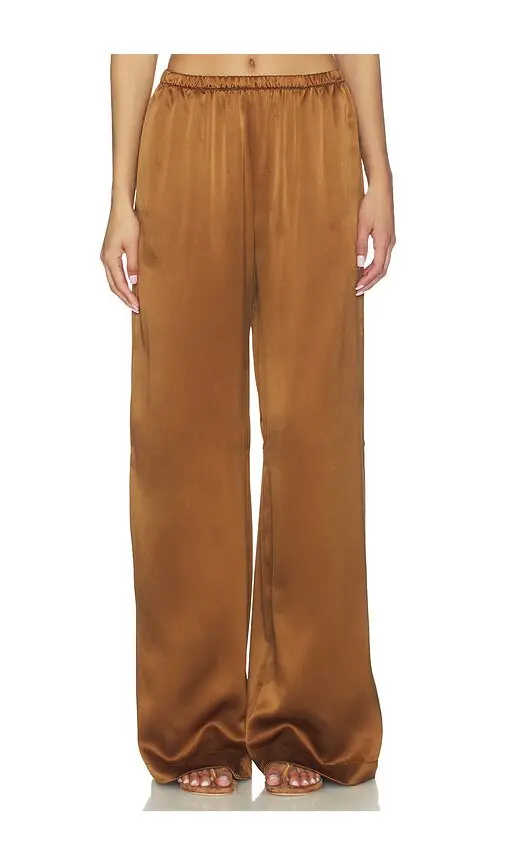 Sablyn Lexi Lower Rise Relaxed Pull-on Pant - Brown