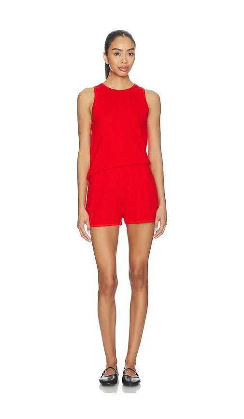 Soft Goat Pointelle Singlet Top