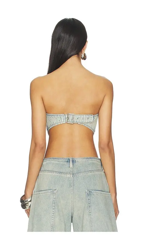 AFRM Sonoma Cropped Top With Stud Embellishments