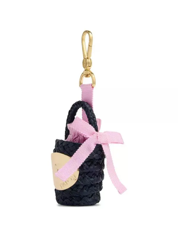 PATOU Raffia Keyring - Blue