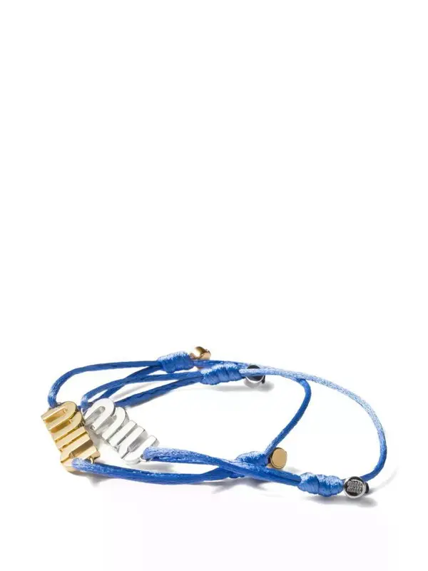 Miu Miu Cord And Metal Bracelets