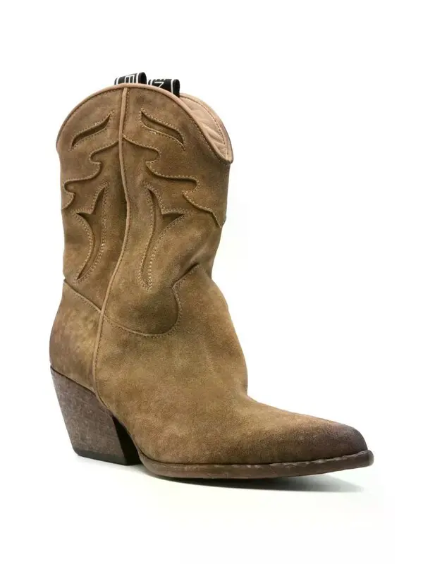 Elena Iachi Stitched Ankle Boots