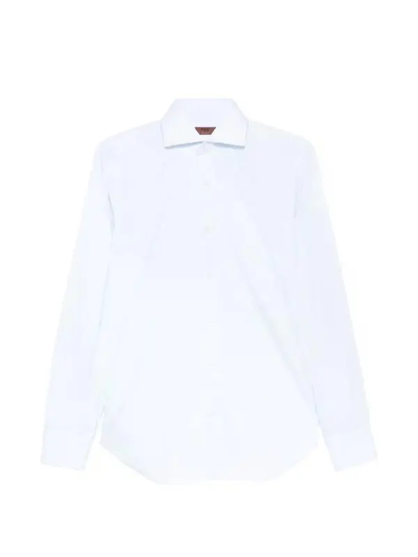 BARBA NAPOLI Point-collar Shirt - Blue