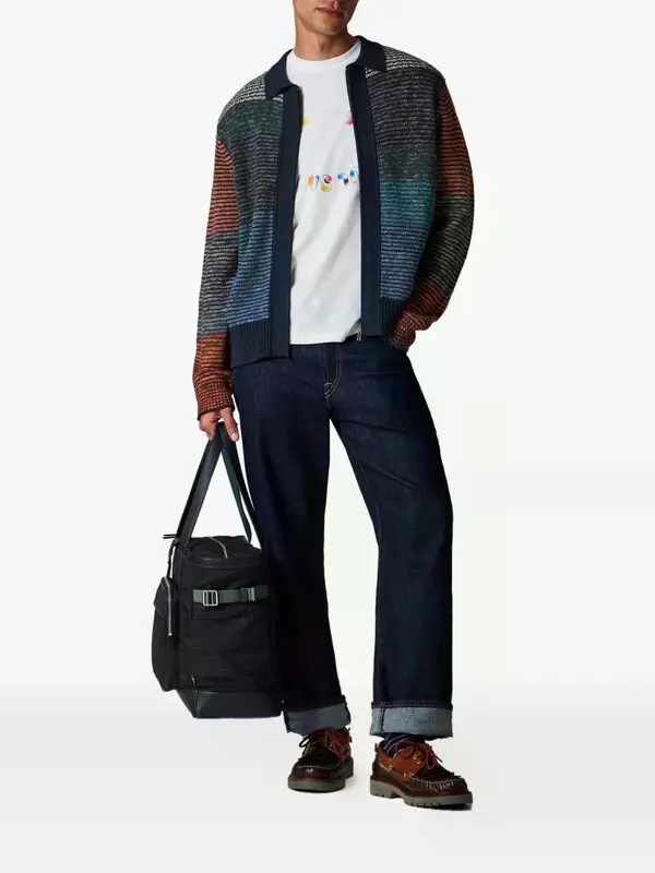 Paul Smith Striped Zip Cardigan