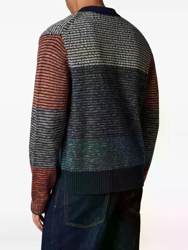 Paul Smith Striped Zip Cardigan
